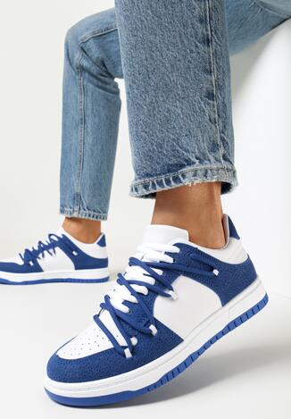 Biało Niebieskie Buty Sportowe Lucila Born2be