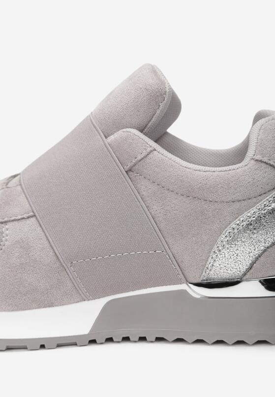 Szare Buty Sportowe Pyrhelaia Born2be