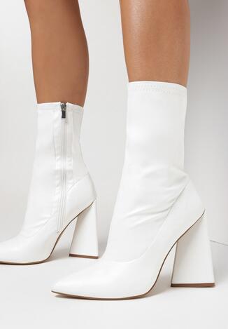 Białe Botki Thellora - Born2be