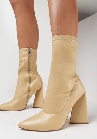 Beżowe Botki Thellora - Born2be