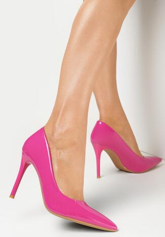 Fuksjowe Lakierowane Szpilki ze Szpiczastym Noskiem Azmariah - Born2be
