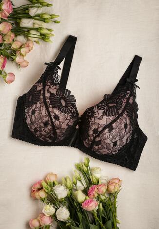 Sutien Negru cu roz - Born2be