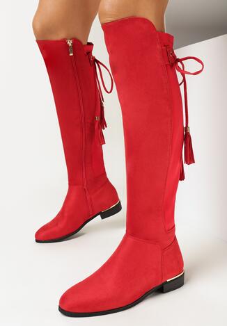 Piros Lapossarkú csizma - Born2be