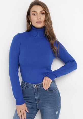 Pulover pe gât Albastru - Born2be