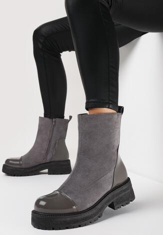 Botine Gri - Born2be