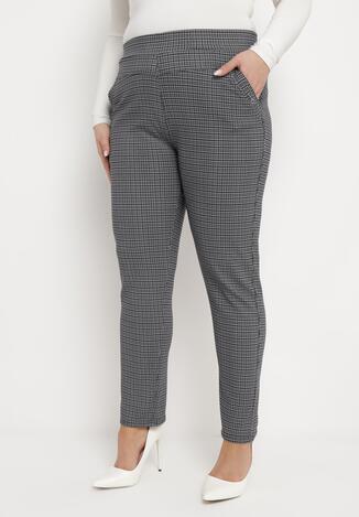 Jasnoszare Spodnie Bawełniane z Kieszeniami Flotella - Born2be