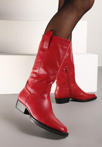 Piros Lapossarkú csizma - Born2be