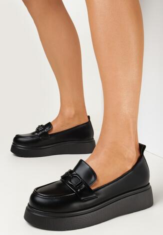 Czarne Mokasyny Noshia - Born2be