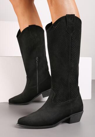 Czarne Kozaki Vetita - Born2be