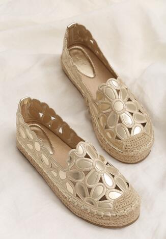 Złote Espadryle Exacuate - Born2be