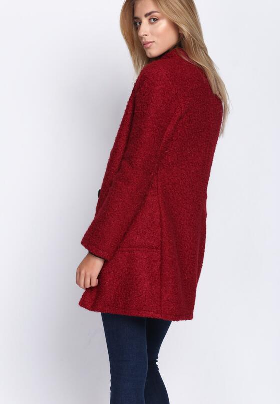 Bordowy Płaszcz Real Romance - Born2be