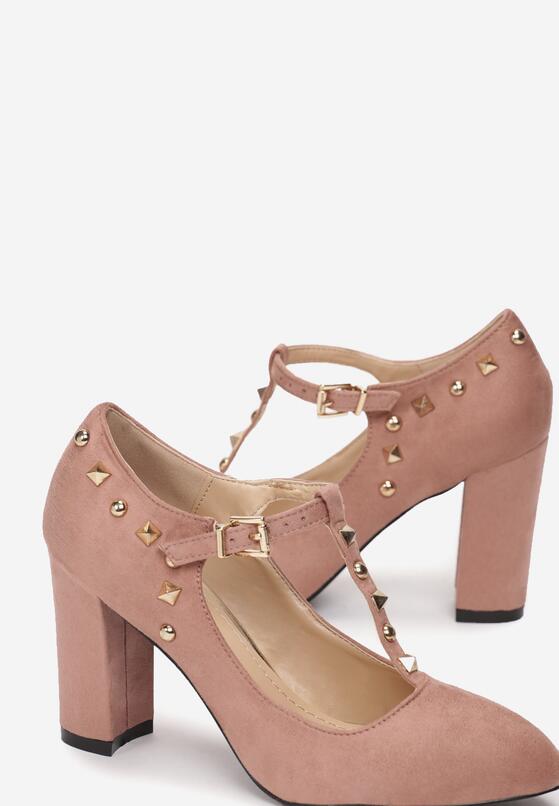 Pantofi cu toc Roz - Born2be