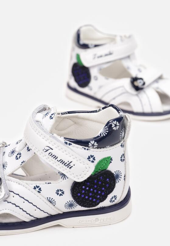 Biało-Granatowe Sandały Oralyn - Born2be