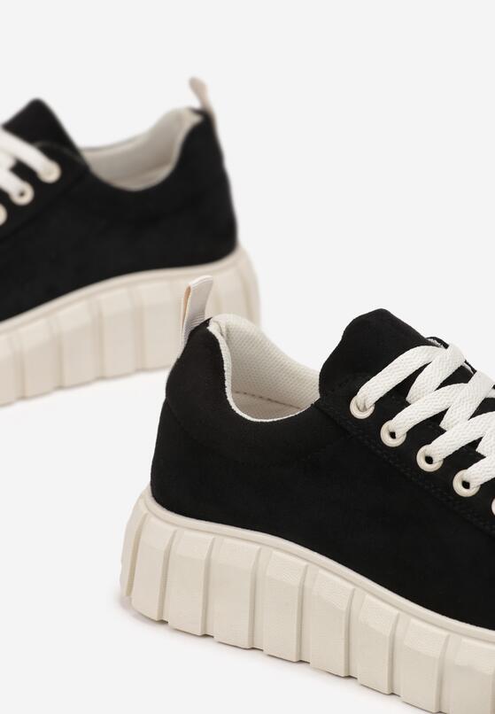 Czarne Sneakersy Cilosa - Born2be