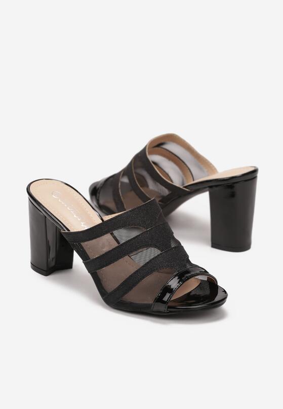 Czarne Klapki Veemy - Born2be