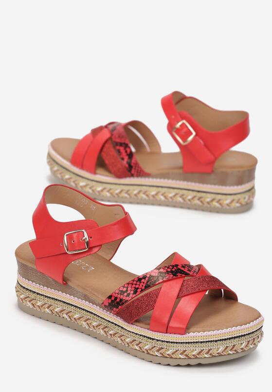Czerwone Sandały Meepey - Born2be