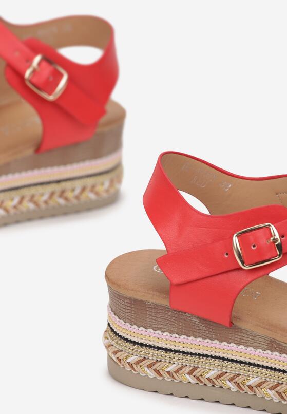 Czerwone Sandały Meepey - Born2be