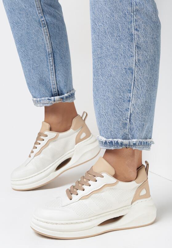 Beżowe Sneakersy Polyse - Born2be