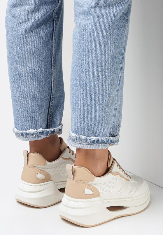 Beżowe Sneakersy Polyse - Born2be