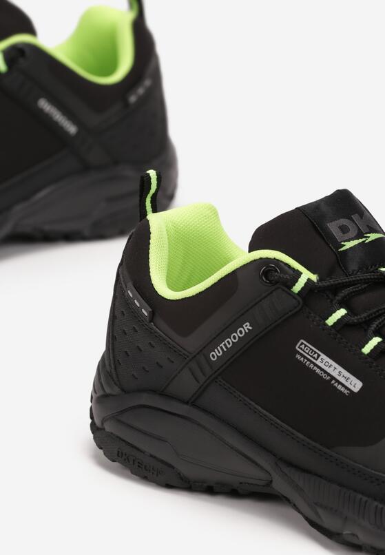 Czarno-Zielone Buty Sportowe na Płaskiej Podeszwie z Cholewką przed Kostkę Nayta - Born2be