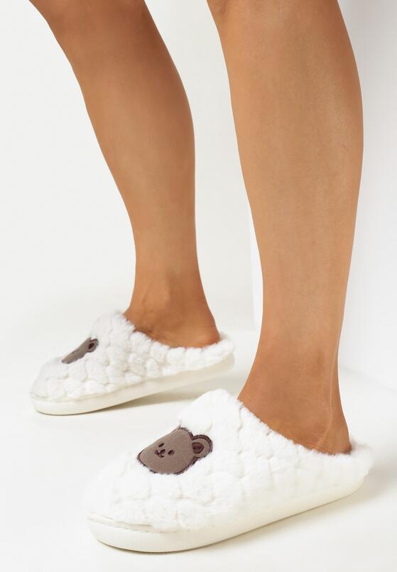 Papuci de casă Albi - Born2be