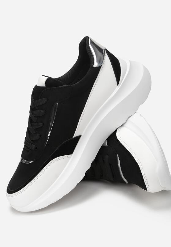 Biało-Czarne Sneakersy Kasobe - Born2be