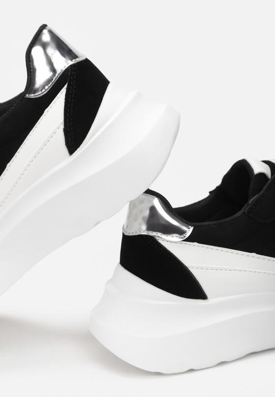 Biało-Czarne Sneakersy Kasobe - Born2be