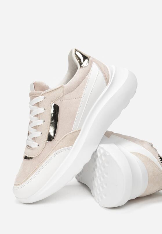 Beżowe Sneakersy Kasobe - Born2be