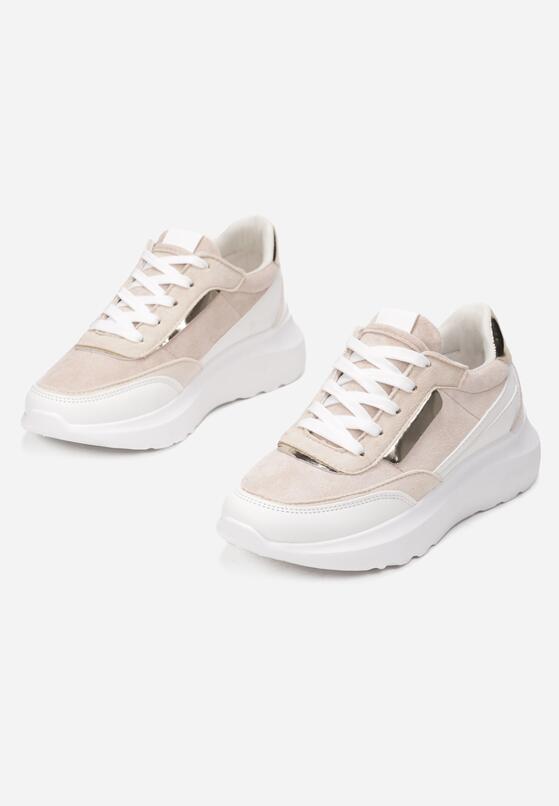 Beżowe Sneakersy Kasobe - Born2be
