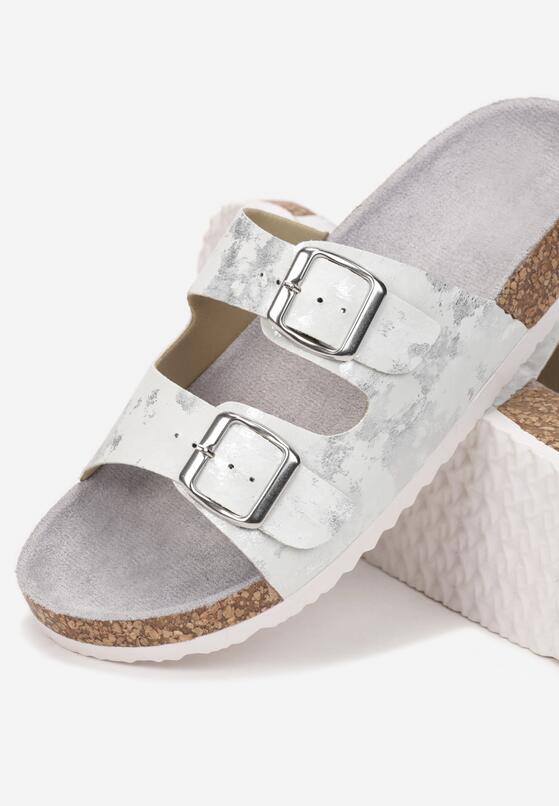 Srebrne Klapki Antanie - Born2be