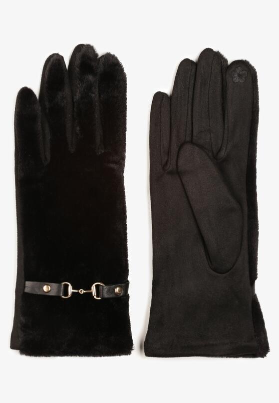 Czarne Rękawiczki Ariselle - Born2be