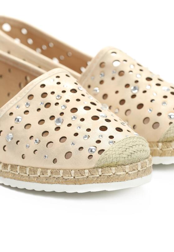 Złote Espadryle Shine Point - Born2be