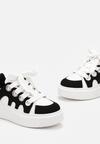 Biało-Czarne Sneakersy na Grubej Podeszwie Jorisa - Born2be